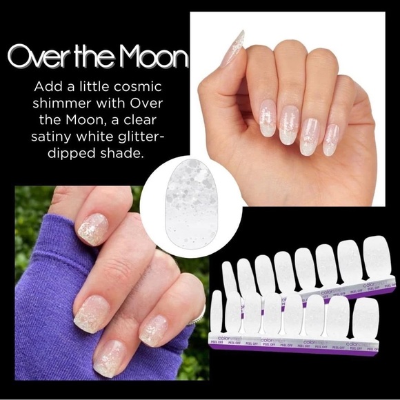 Color Street | Makeup | Color Street Over The Moon Clear Satin White ...